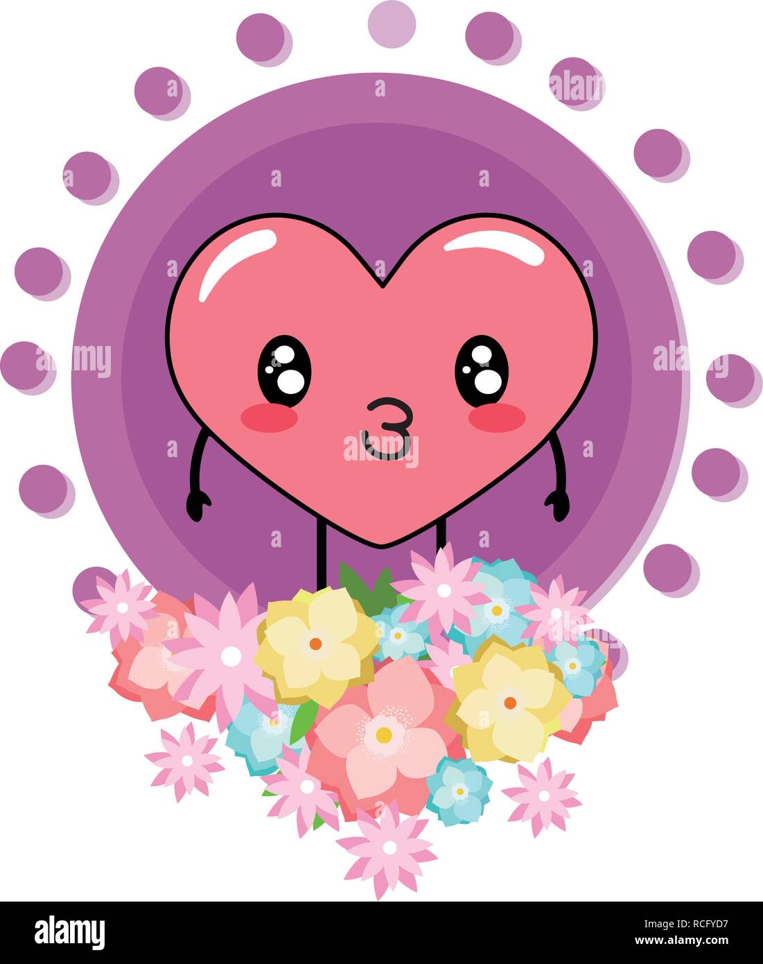 love heart cartoon Stock Vector Image & Art - Alamy