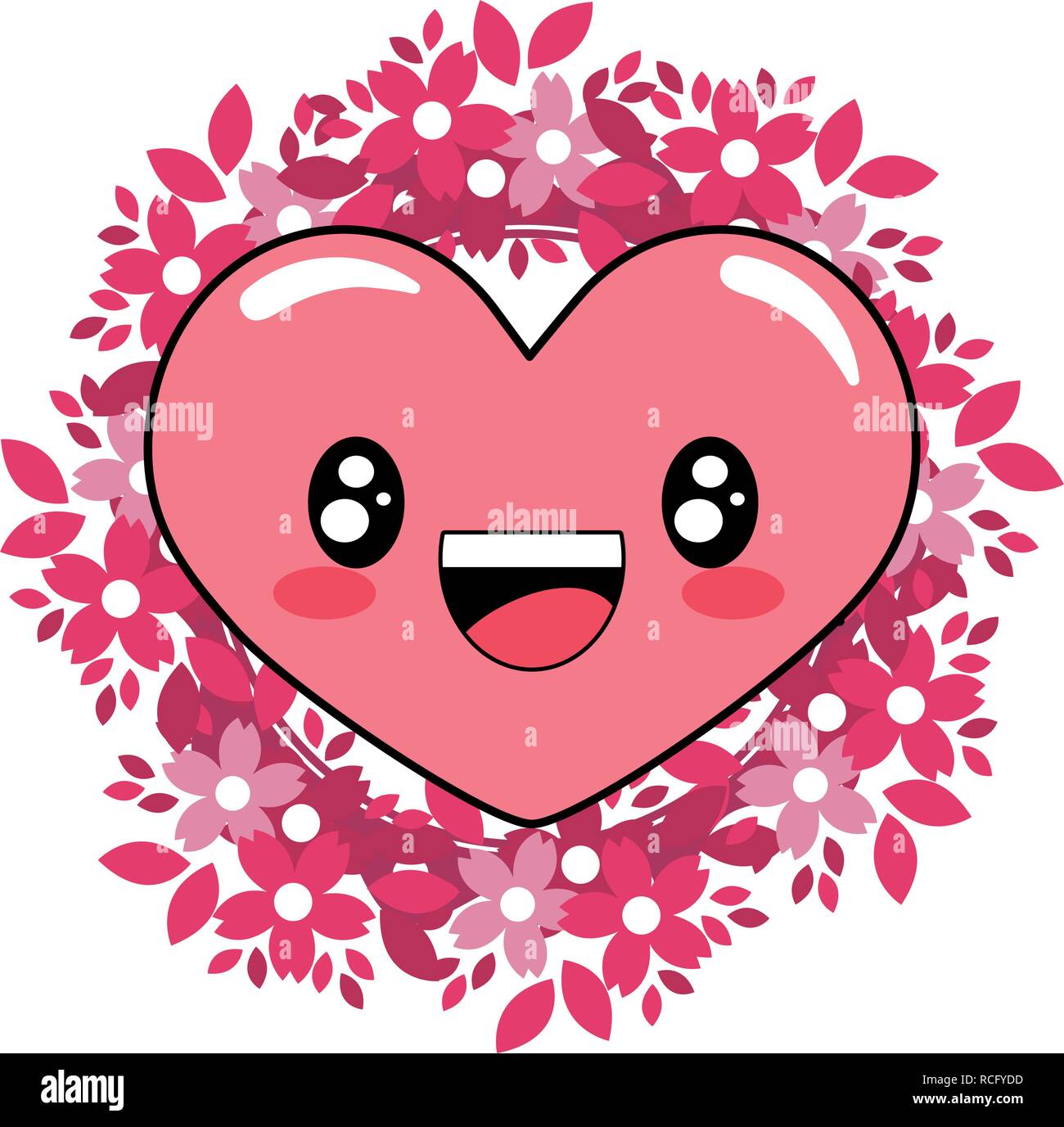 love heart cartoon Stock Vector Image & Art - Alamy