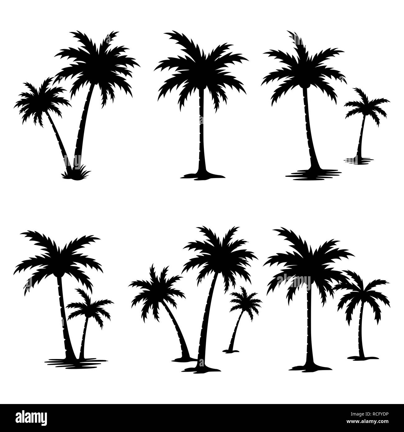 palm tree vector design Stock Photo - Alamy