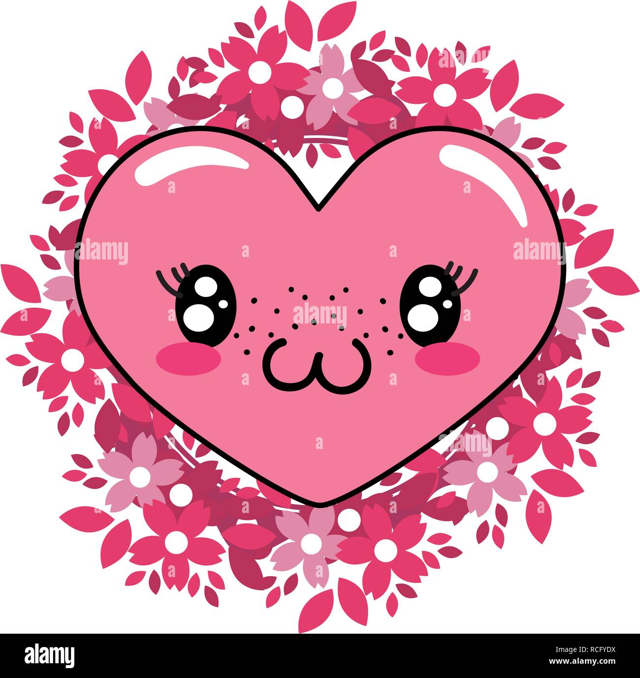 love heart cartoon Stock Vector Image & Art - Alamy