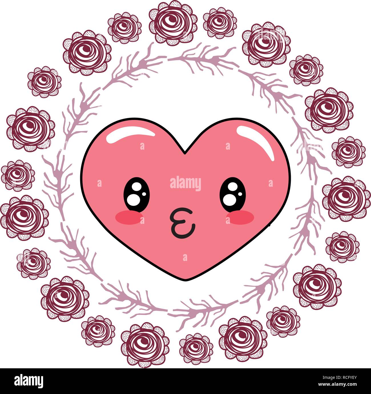 love heart cartoon Stock Vector Image & Art - Alamy