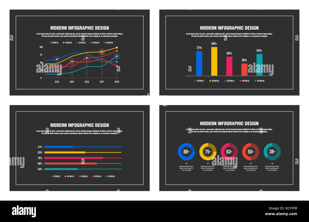 Business process abstract infographics Cut Out Stock Images & Pictures ...