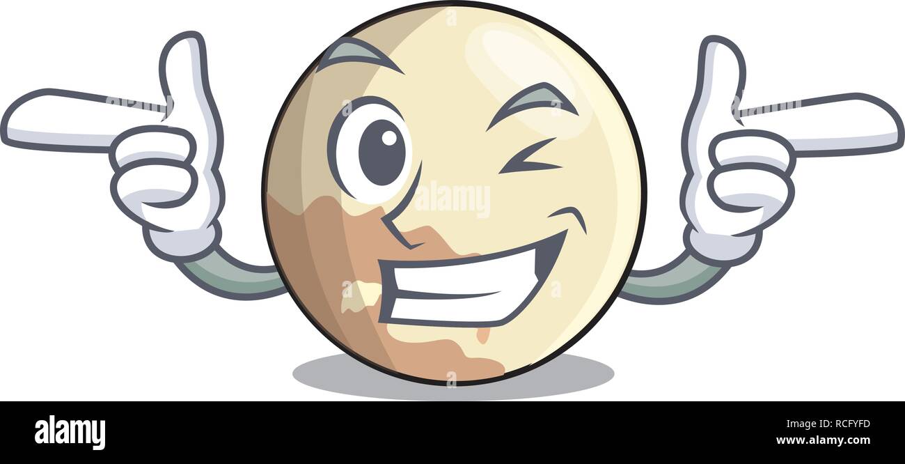 Wink image of planet pluto in character Stock Vector Image & Art - Alamy