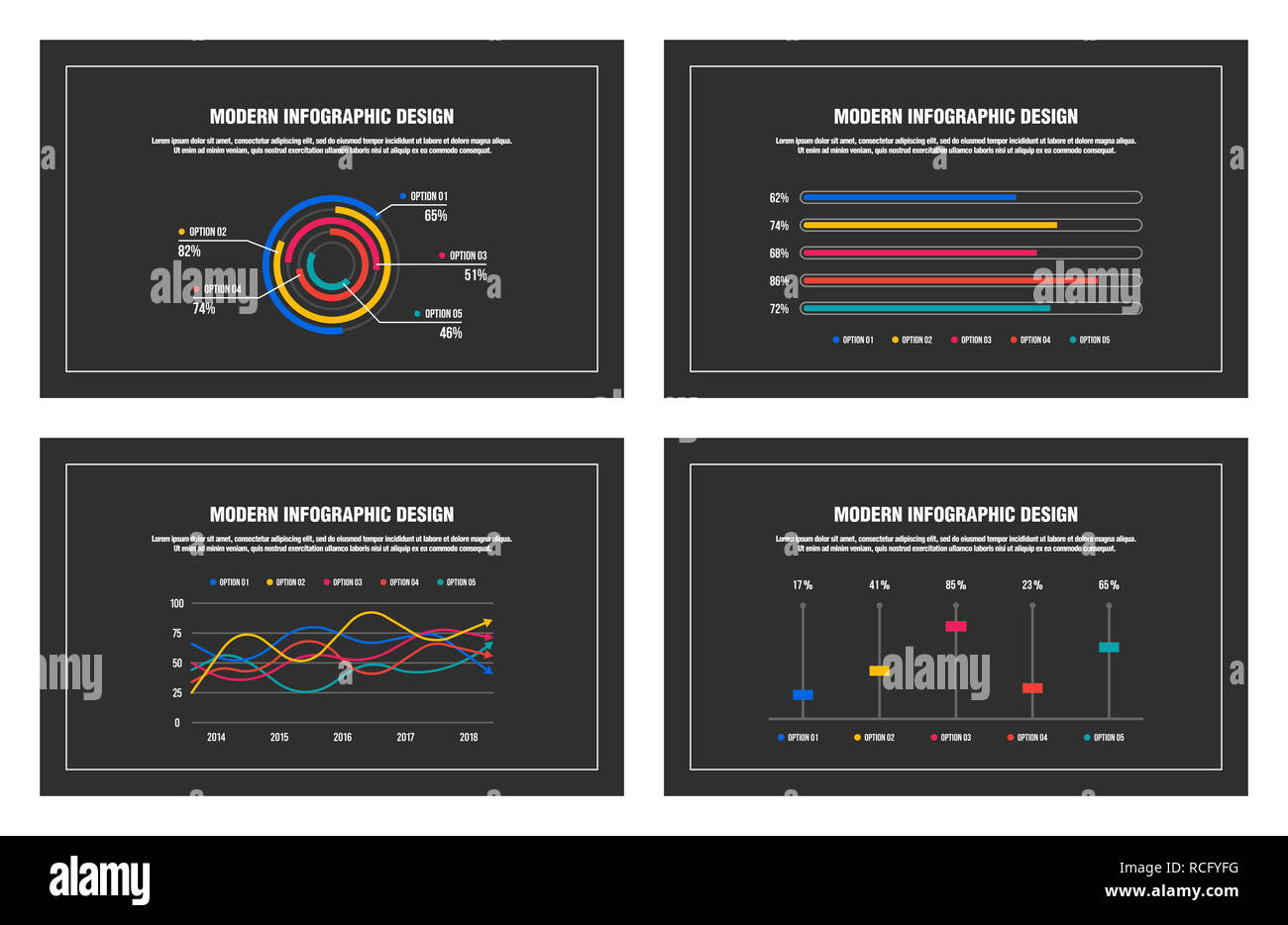 Number business infographic elements Cut Out Stock Images & Pictures ...