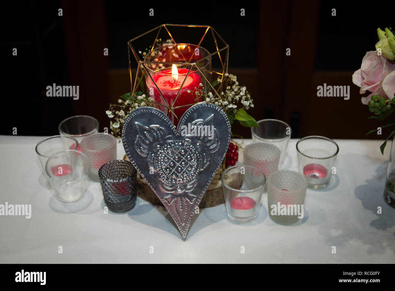 Candle Table High Resolution Stock Photography and Images - Alamy