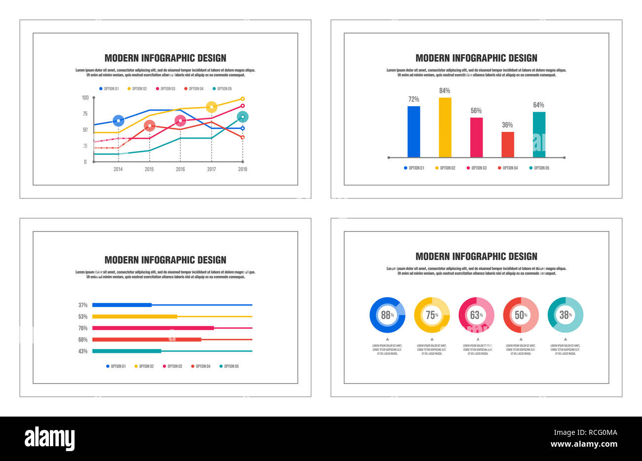 Number business infographic elements Cut Out Stock Images & Pictures ...