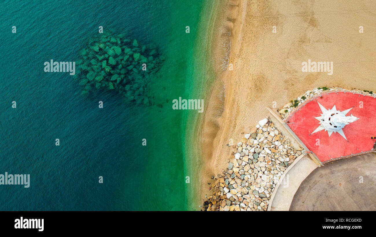 Aerial wave breaker hi-res stock photography and images - Alamy