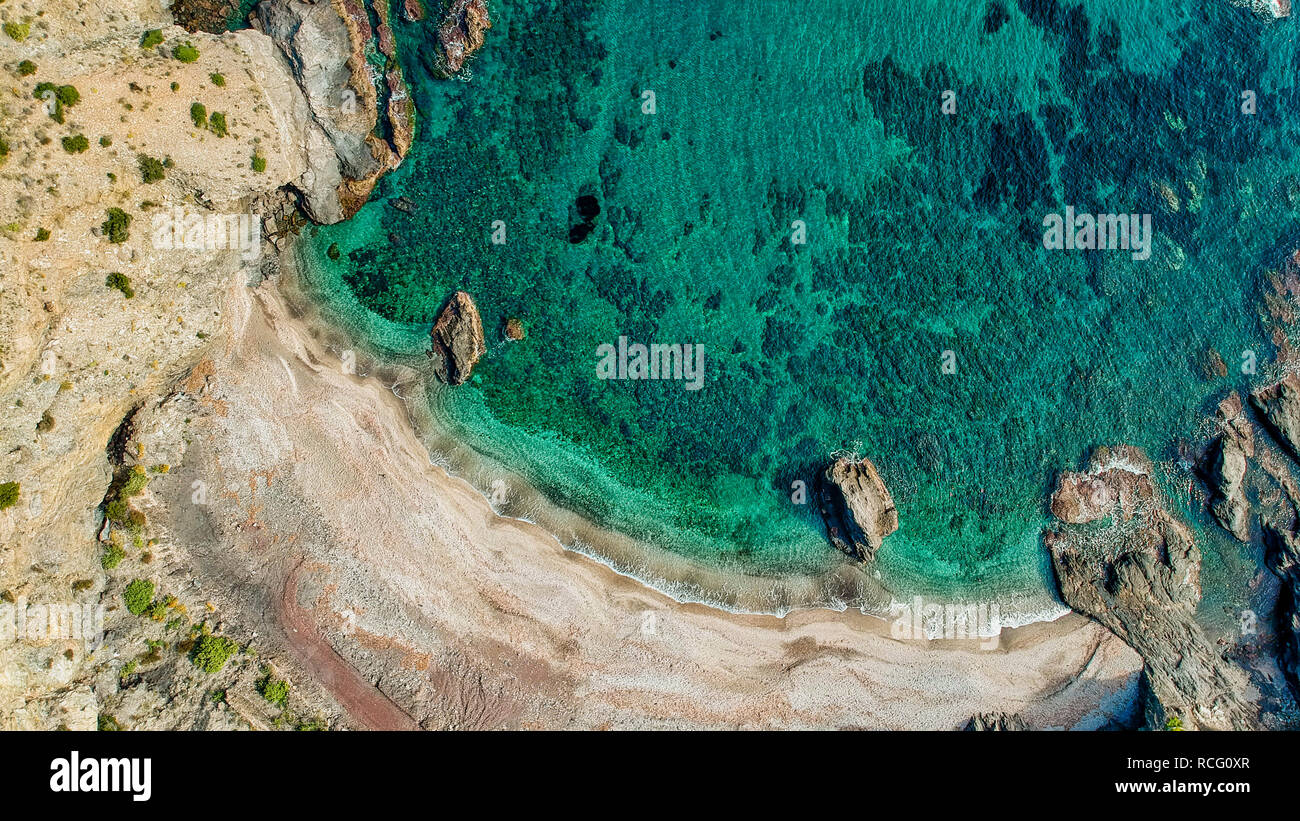 Beach from above Stock Photo - Alamy