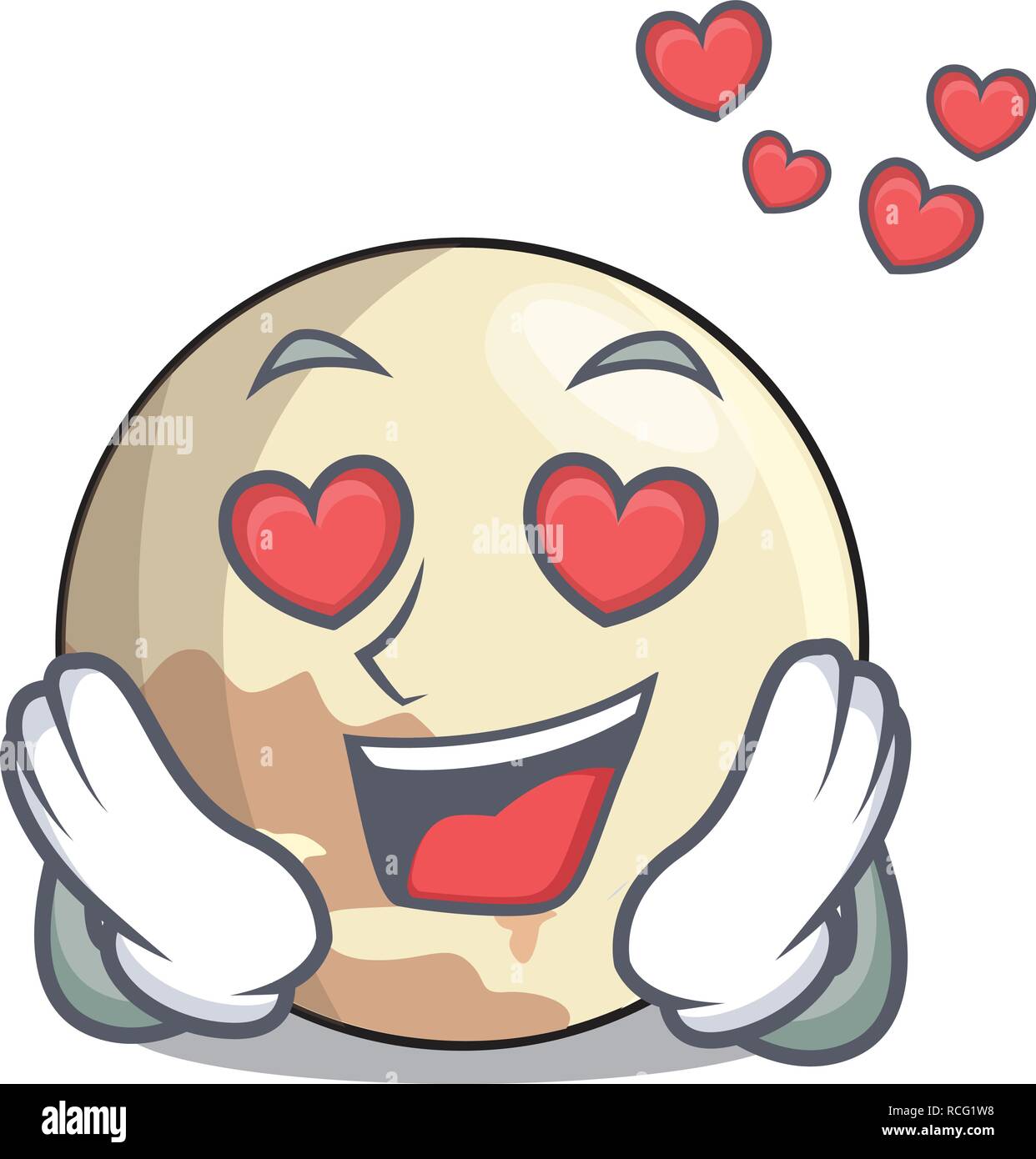 In love Pluto cartoon planet above the sky Stock Vector Image & Art - Alamy