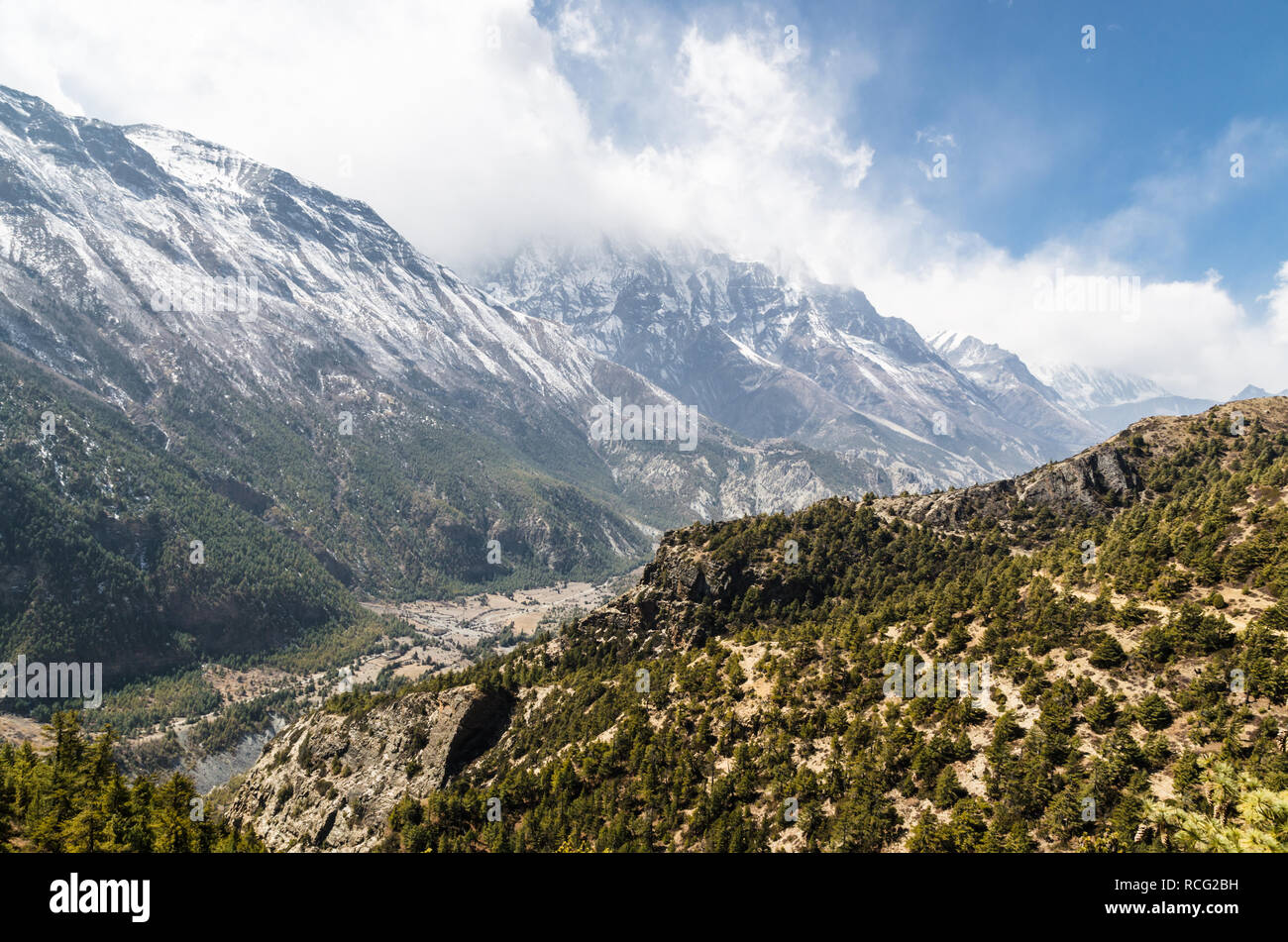 Marshyangdi valley hi-res stock photography and images - Alamy