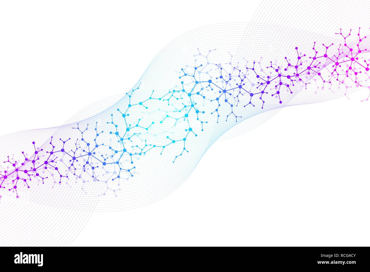 Scientific molecule background for medicine, science, technology ...