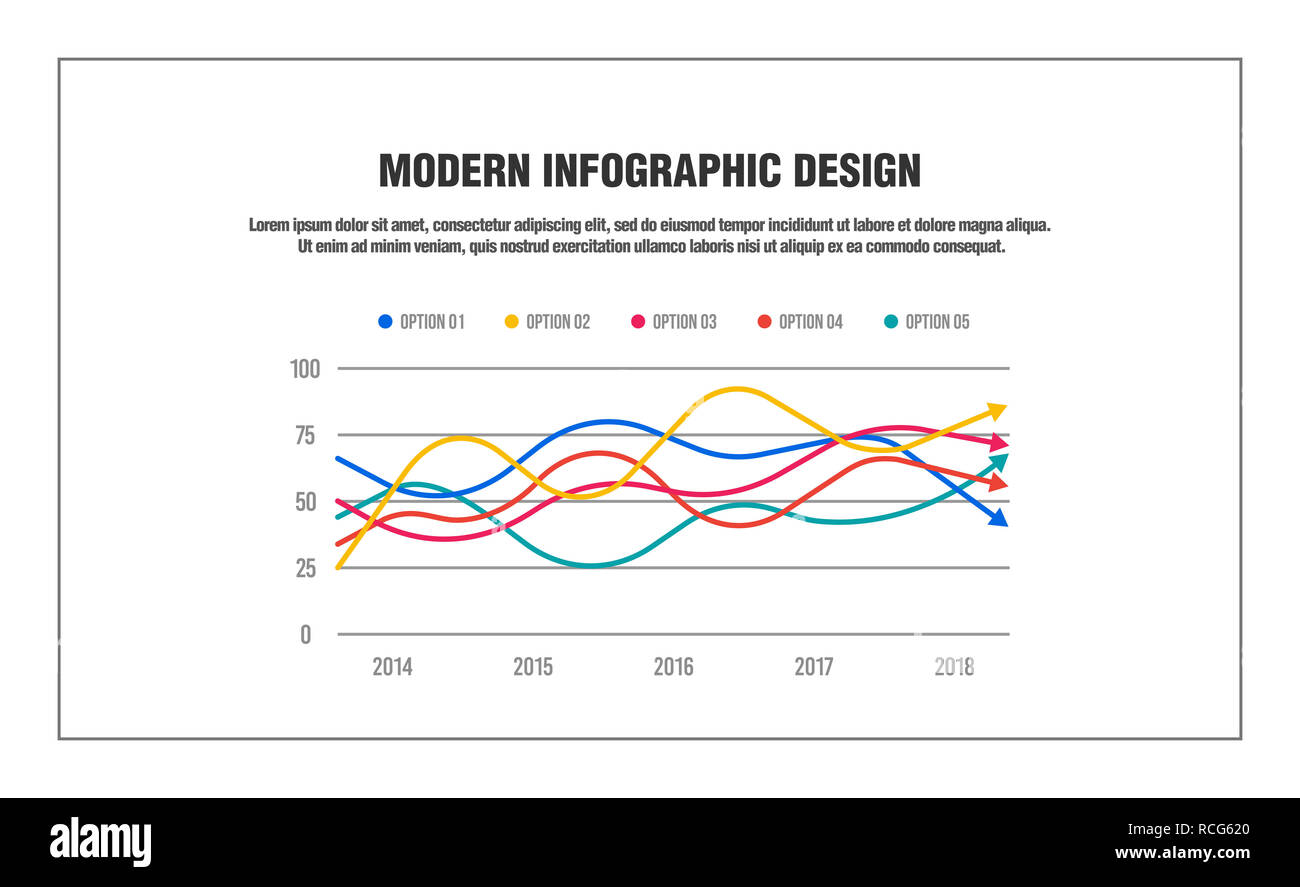Infographics business chart design Cut Out Stock Images & Pictures - Alamy