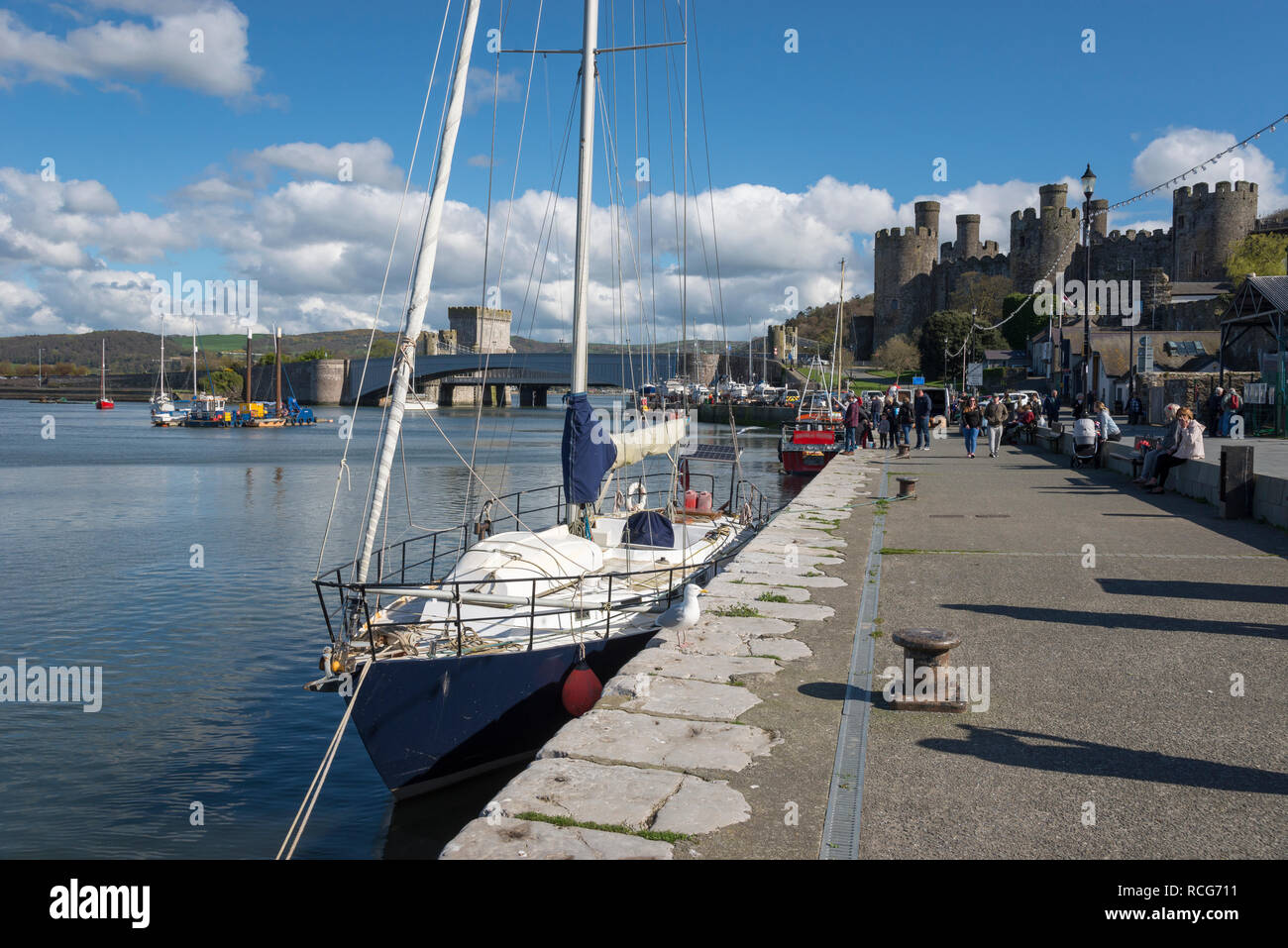 Conwy harbour hi-res stock photography and images - Alamy