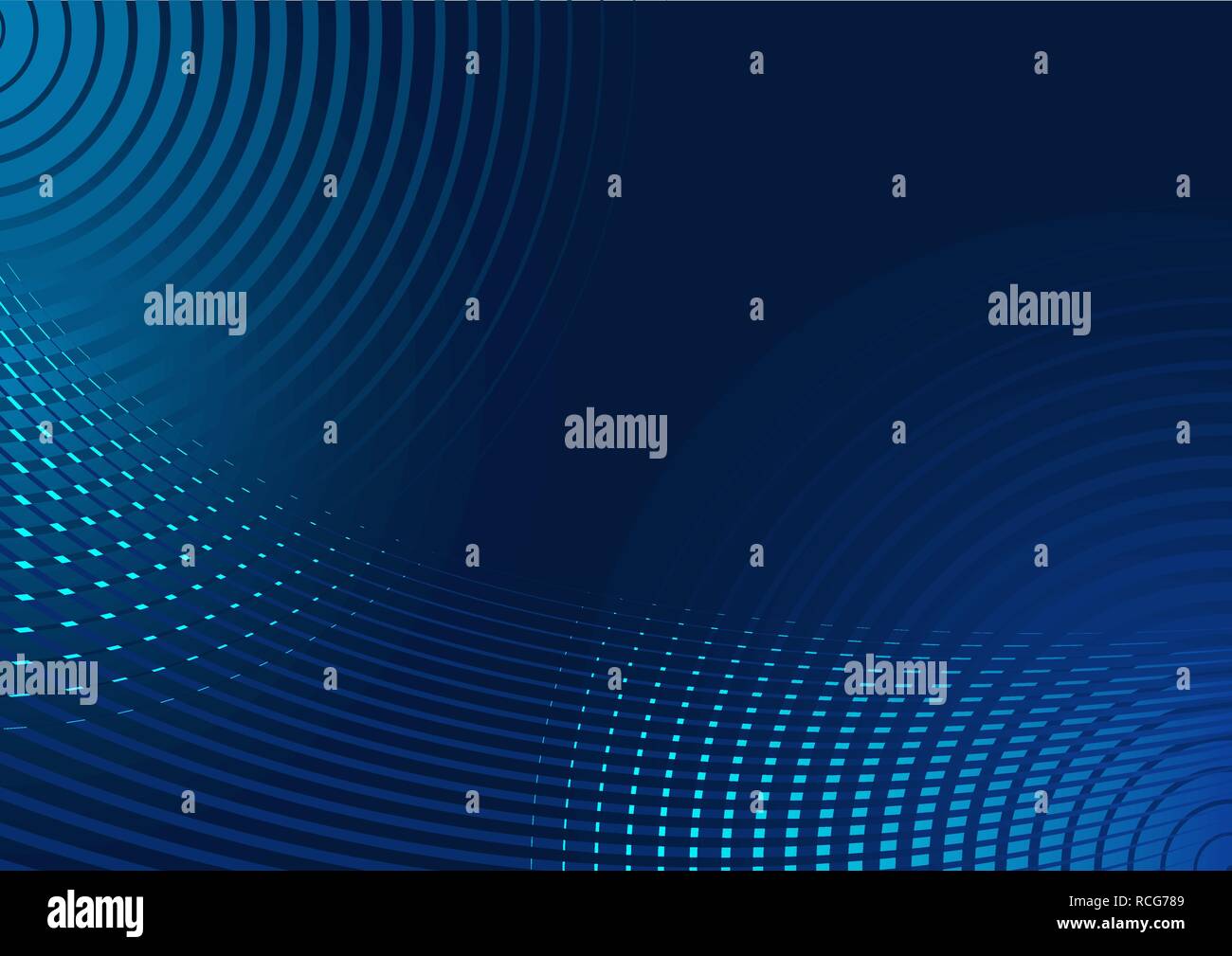 Abstract Blue Radial Rings Background Stock Vector Image & Art - Alamy
