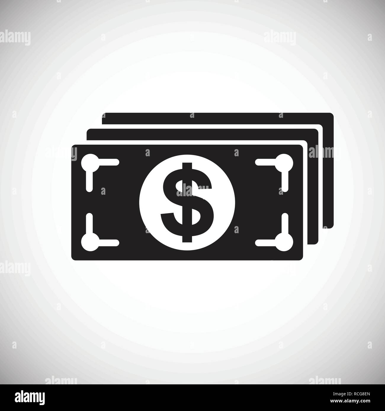 Business money icon on white background for graphic and web design ...