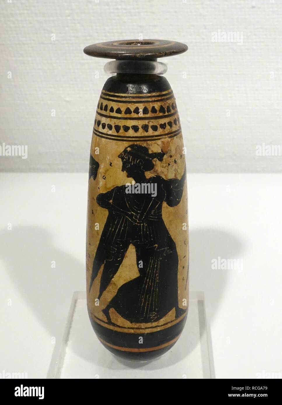 Alabastron with dancing maenads, Sappho painter, Greek, Attic, c. 500 ...