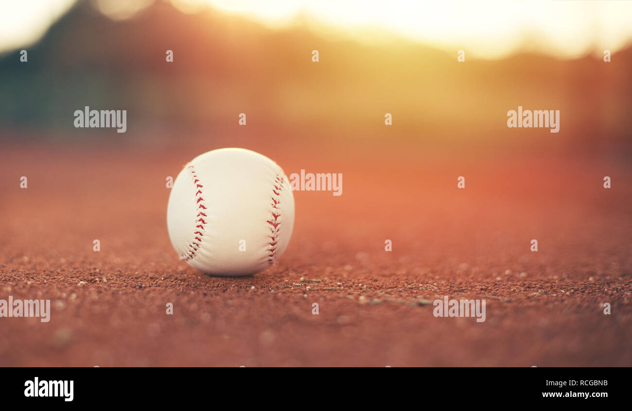 Baseball Stadium At Sunset