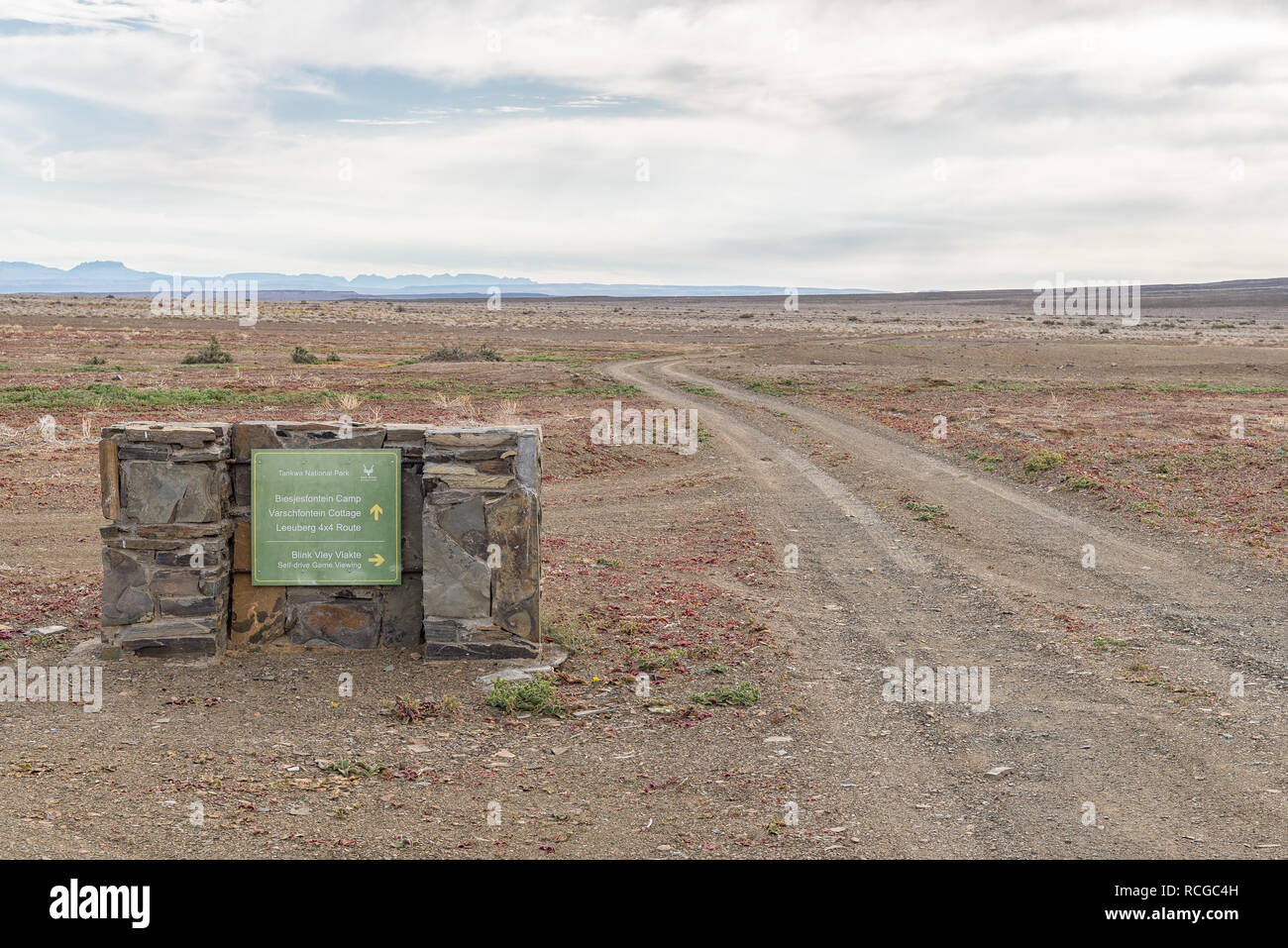 TANKWA KAROO NATIONAL PARK, SOUTH AFRICA, AUGUST 30, 2018: A ...