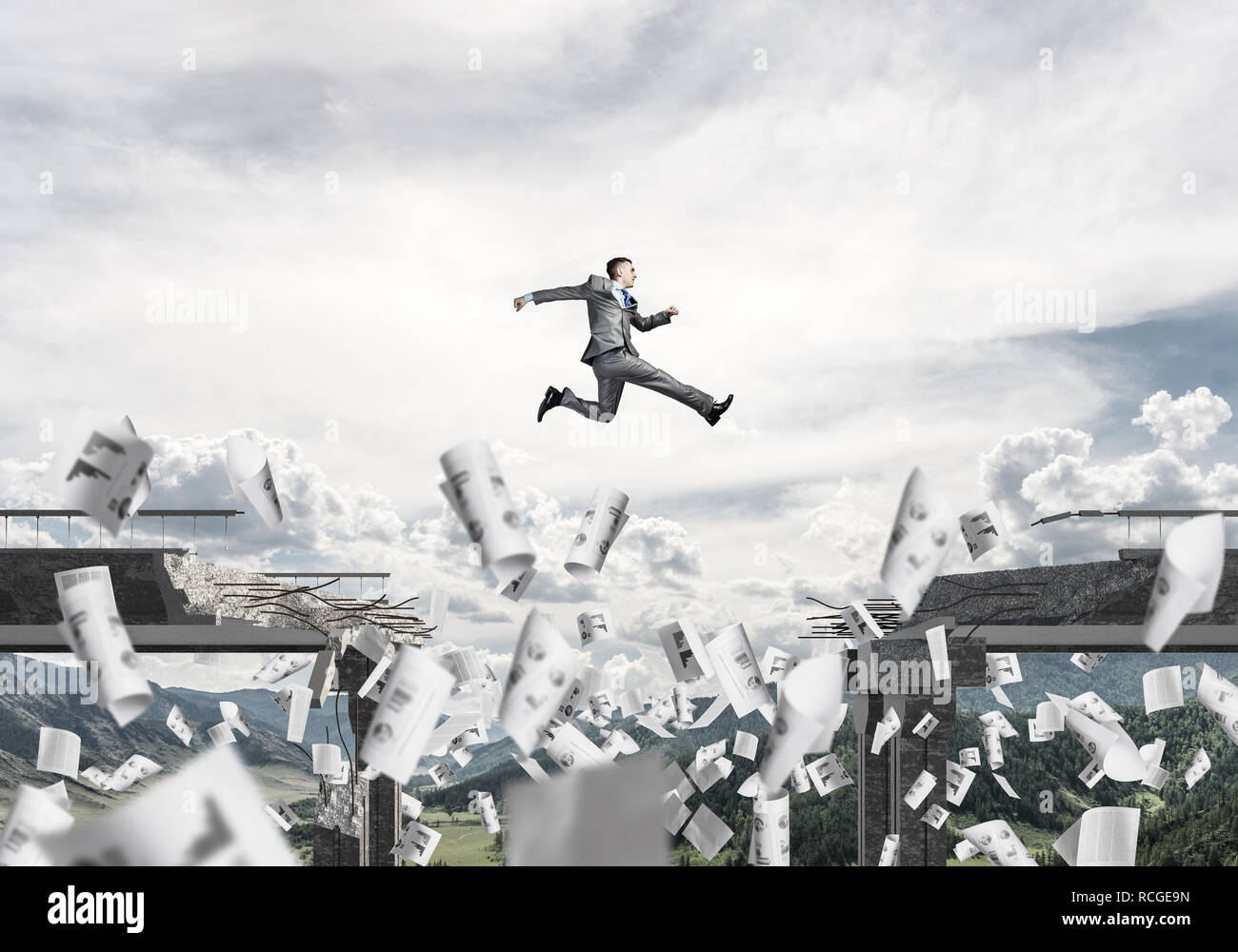 Problems and difficulties overcoming concept Stock Photo - Alamy
