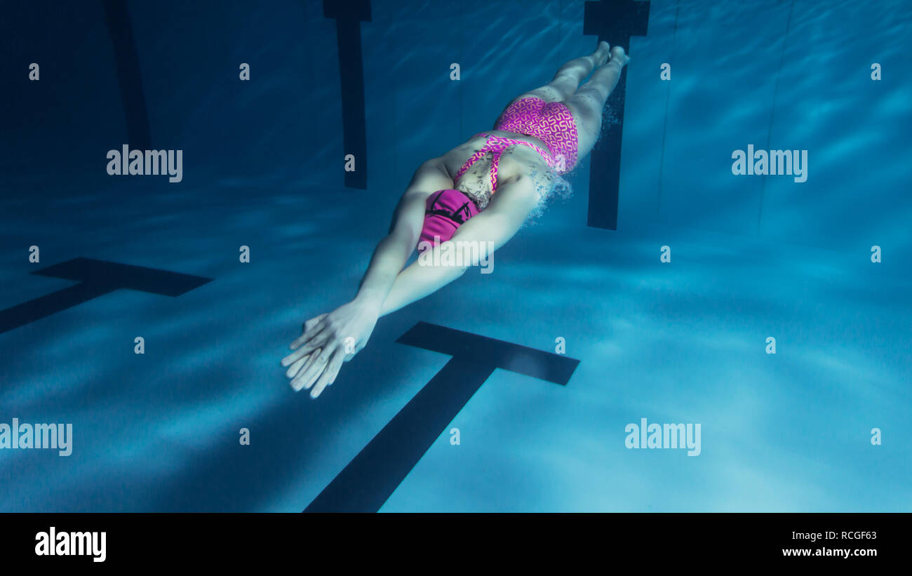 Indoor swimmer pool underwater hi-res stock photography and images - Alamy