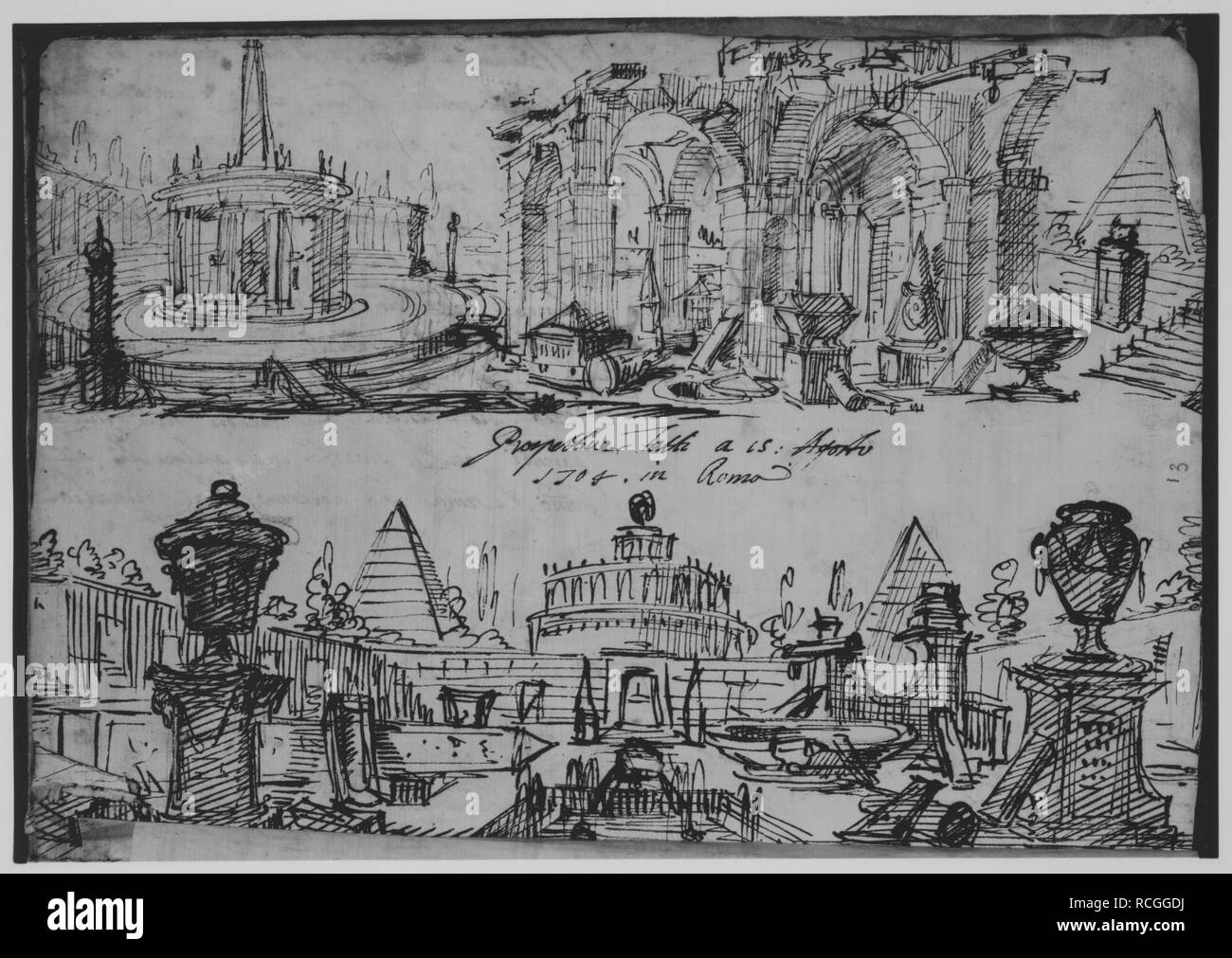 Album of Drawings Stock Photo - Alamy