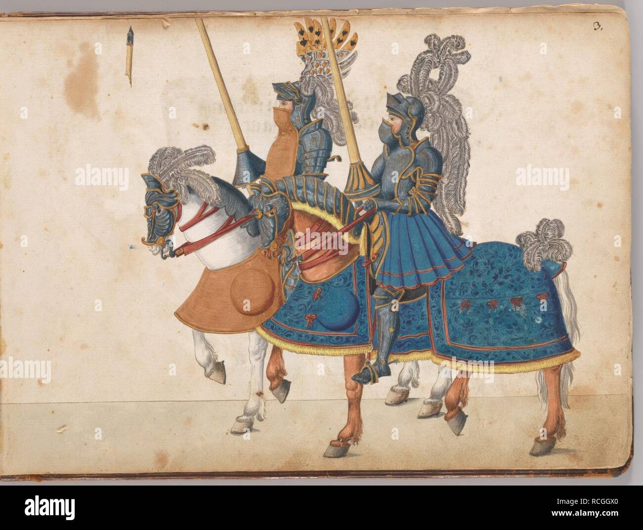 Album of Tournaments and Parades in Nuremberg Stock Photo - Alamy