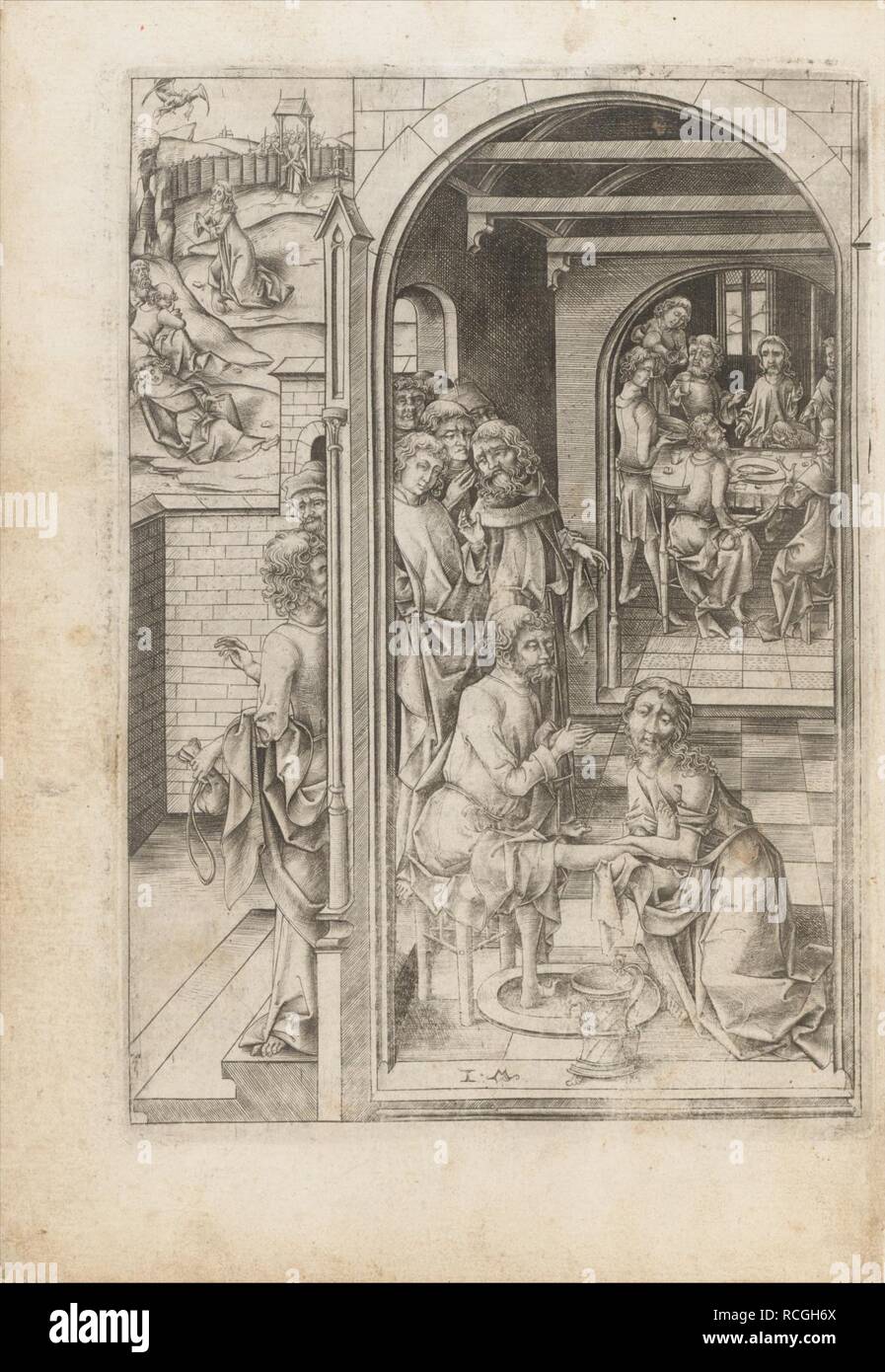 Album with Twelve Engravings of The Passion, a Woodcut of Christ as the ...