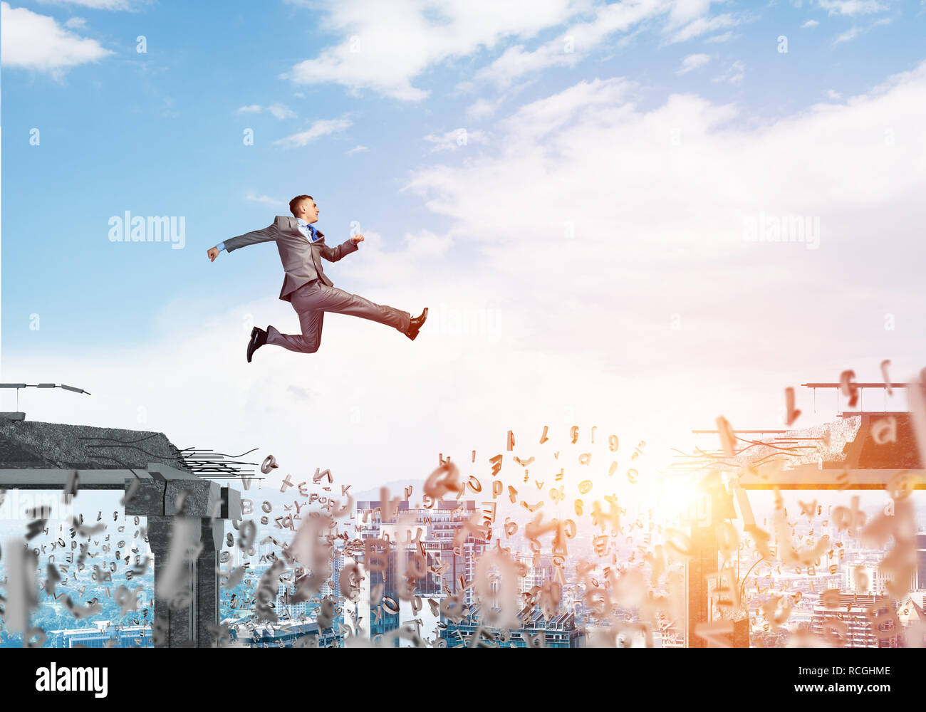 Problem and difficulties overcoming concept Stock Photo - Alamy