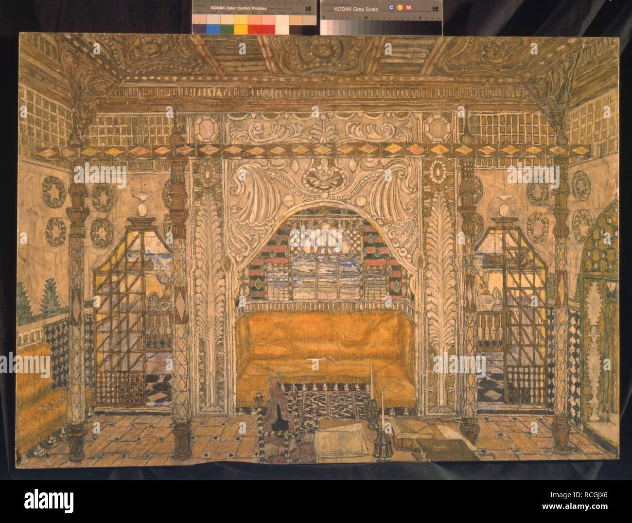 Stage design for the play Othello by W. Shakespeare. Museum: Museum of ...