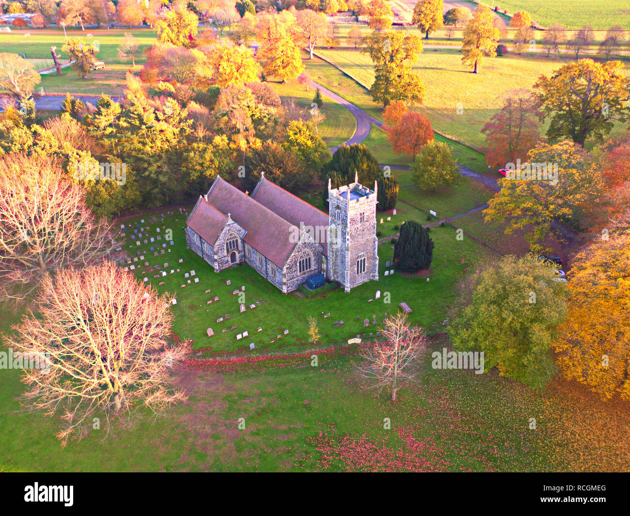 Church in Suffolk Stock Photo - Alamy