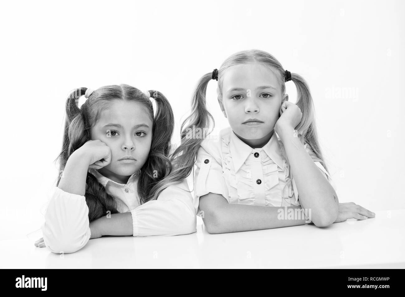 friendship of two small school girls. friendship of small girls in ...