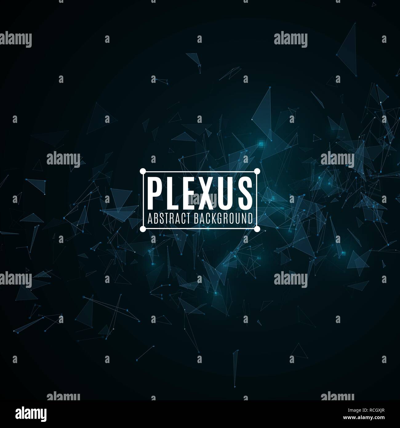Plexus abstract background for your design. Modern futuristic geometry ...