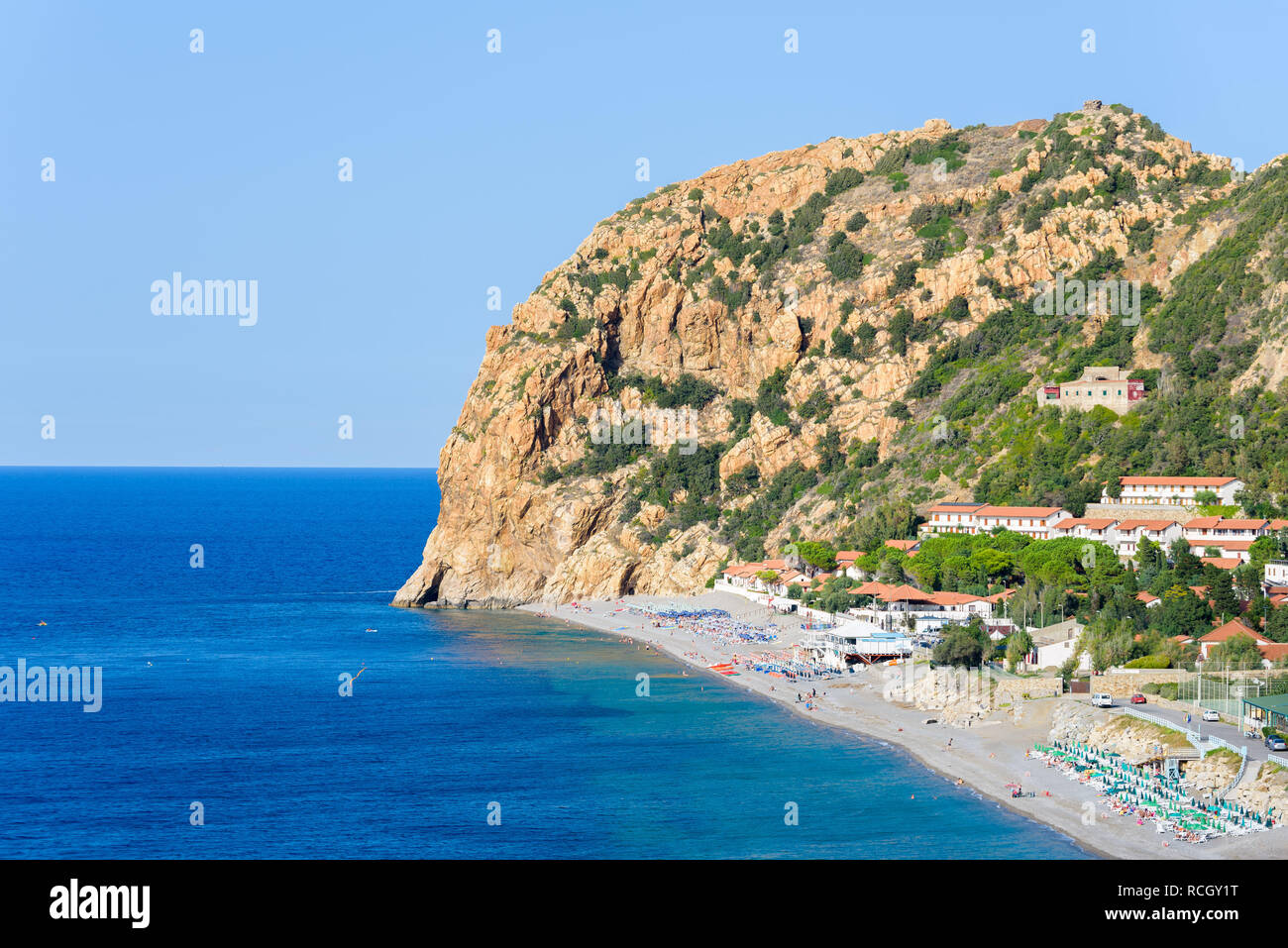 Capo Calavà beach and promontory, near Gioiosa Marea, Province of ...