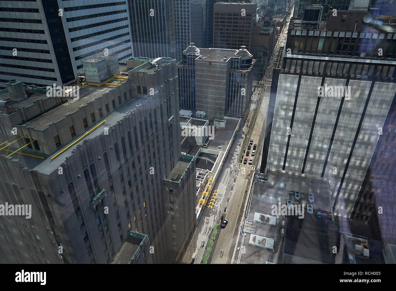 Looking down onto skyscrapers hi-res stock photography and images - Alamy