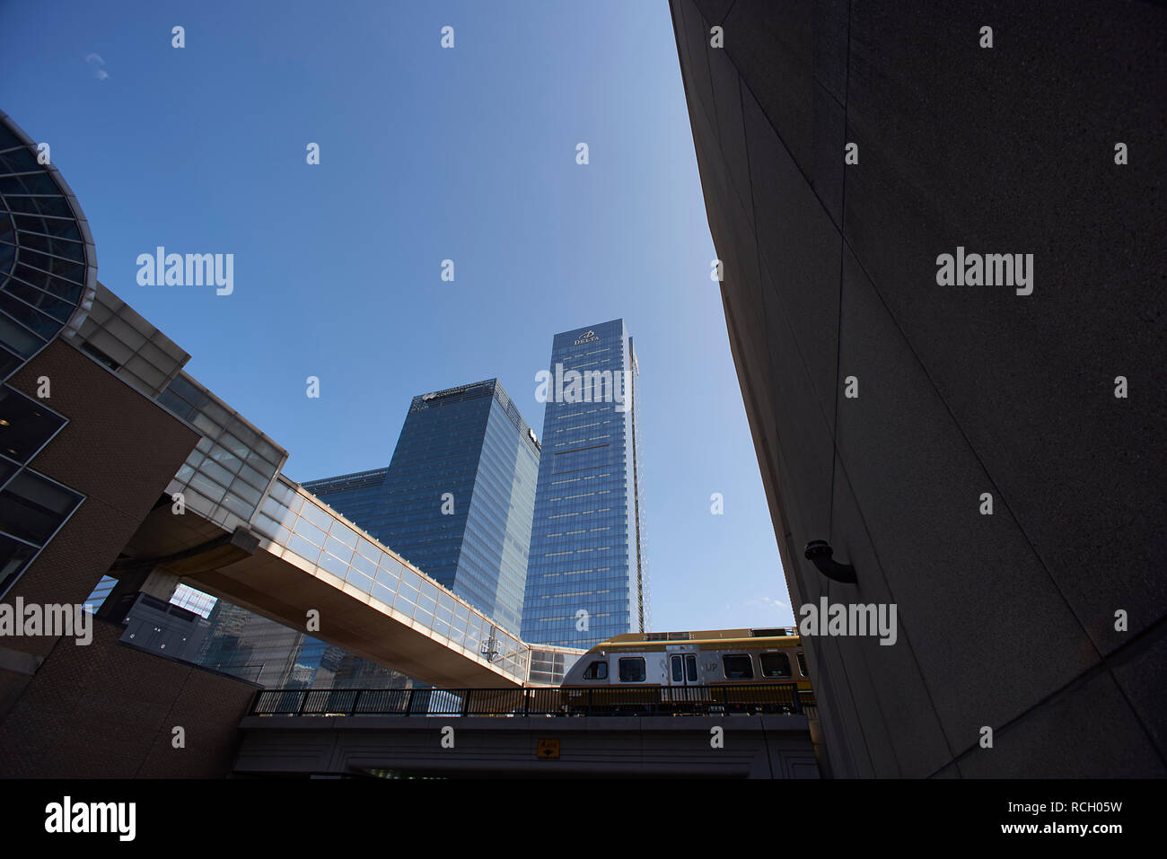 Amazing landscape of the skyline of Toronto in Canada with its high ...