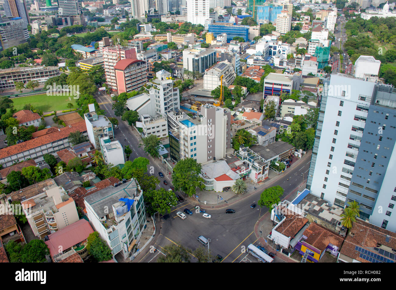 beautiful landscape top view city of Colombo of Sri Lanka Stock Photo ...