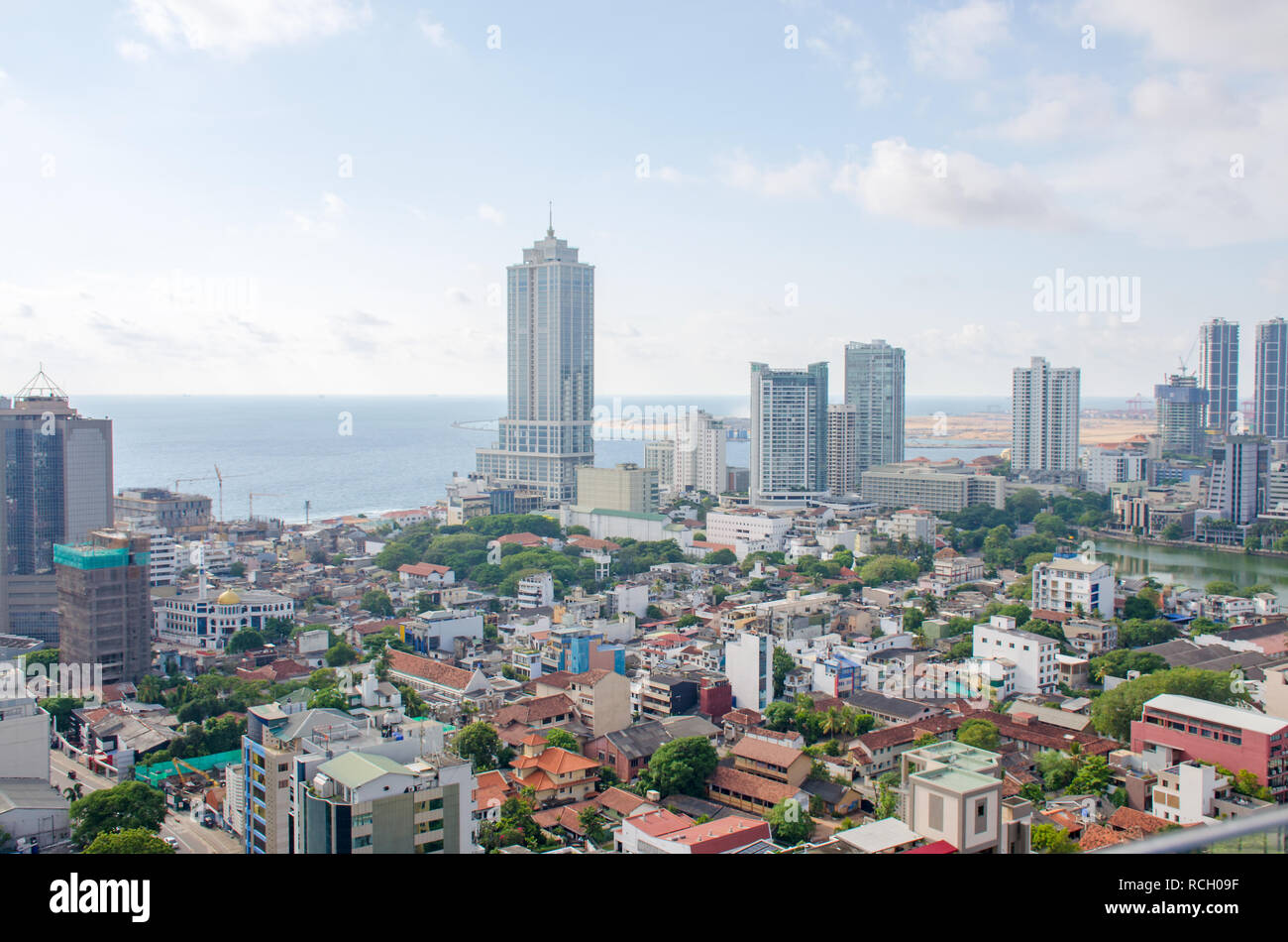 beautiful landscape top view city of Colombo of Sri Lanka Stock Photo ...