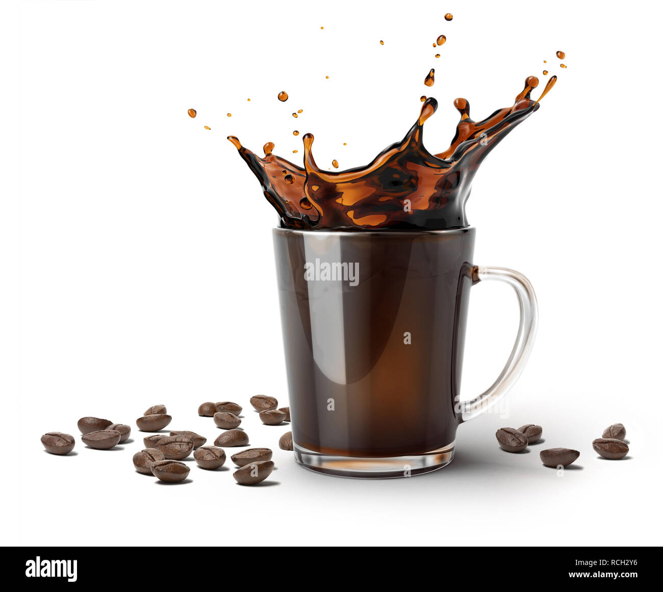 Coffee splash hi-res stock photography and images - Alamy