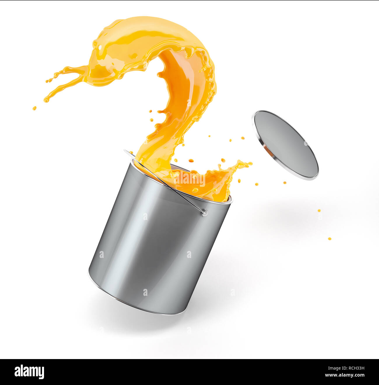 Spilled Paint Bucket Clip Art