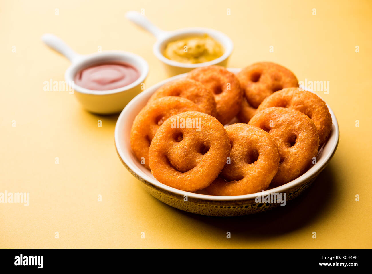 Crunchy potato smiling face snacks hi-res stock photography and images ...