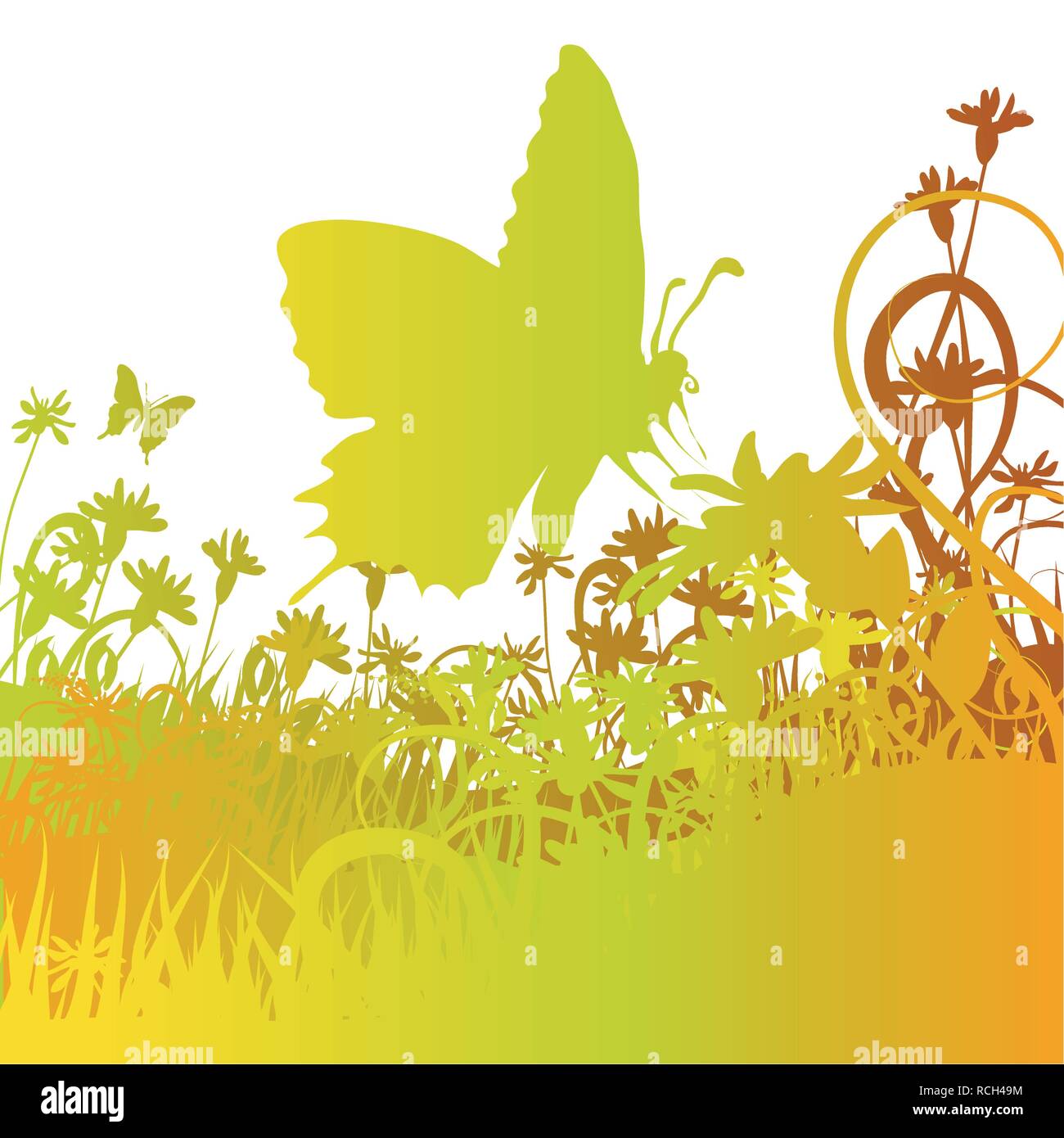 Flower motif surrounded Stock Vector Images - Alamy