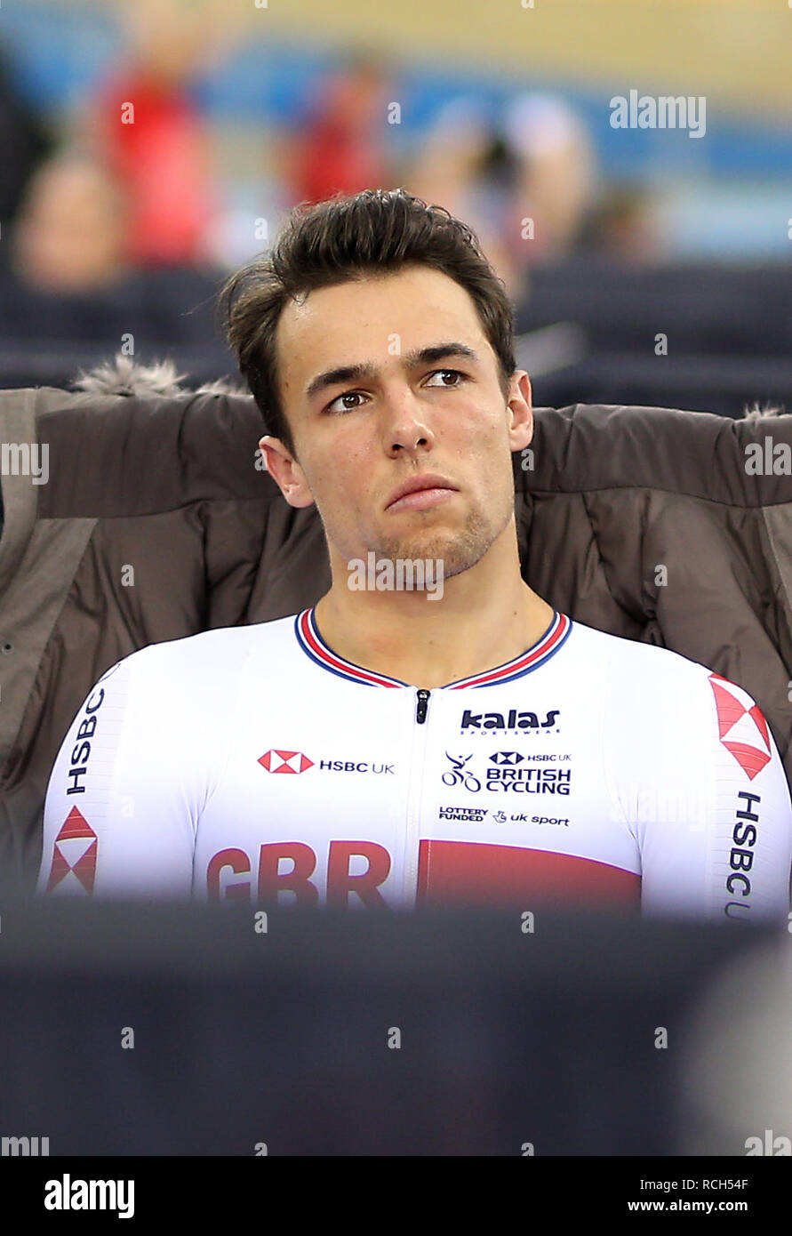 Ryan Owens of Great Britain during day three of the Tissot UCI Track ...