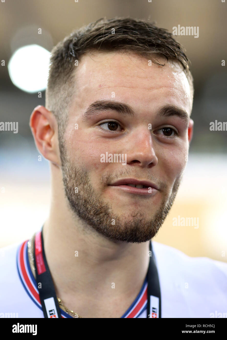 Matthew Walls of Great Britain during day three of the Tissot UCI Track ...