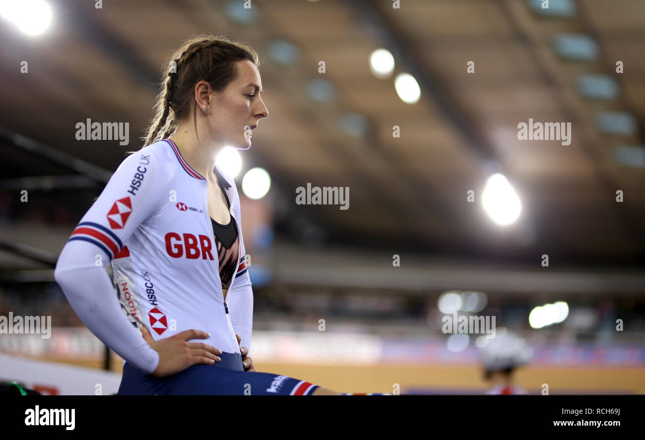 Katy Marchant of Great Britain during day two of the Tissot UCI Track ...