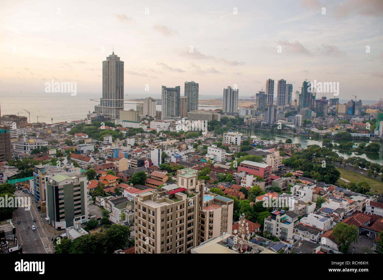 beautiful landscape top view city of Colombo of Sri Lanka Stock Photo ...