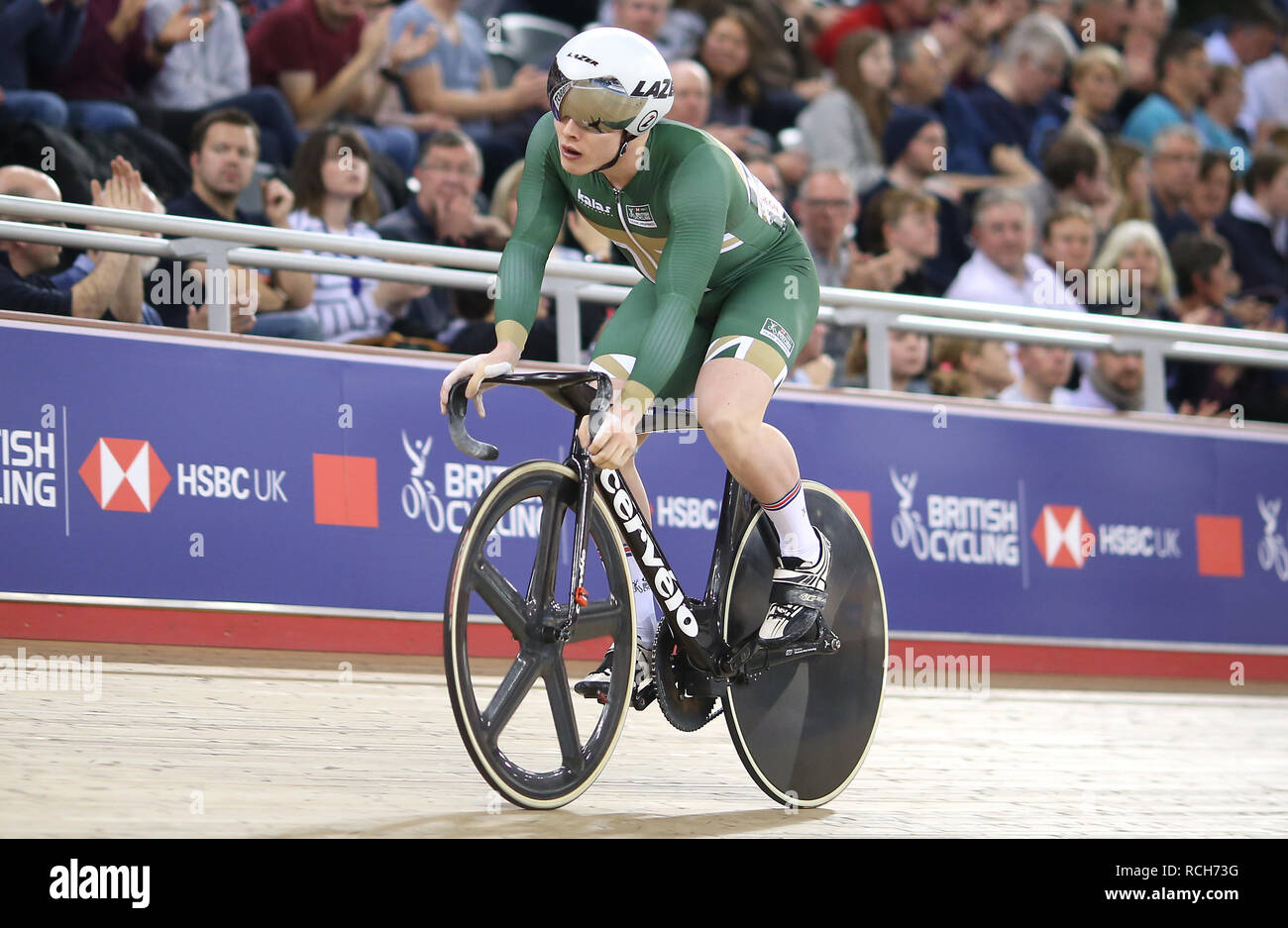Jack Carlin of Great Britain during day two of the Tissot UCI Track ...