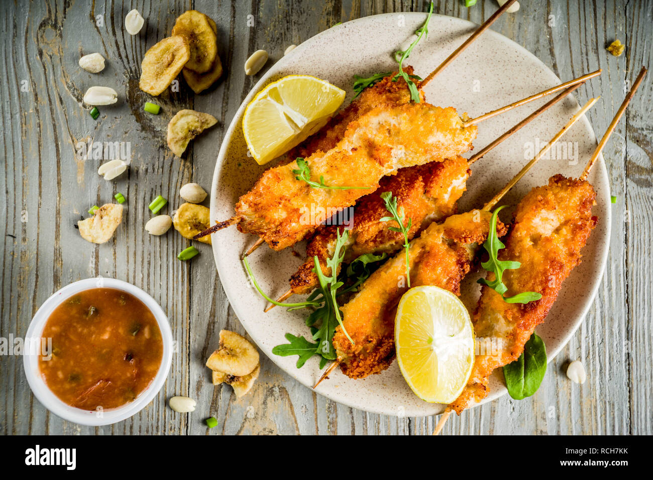 West african food, spicy nigerian chicken kebabs with peppered sauce ...