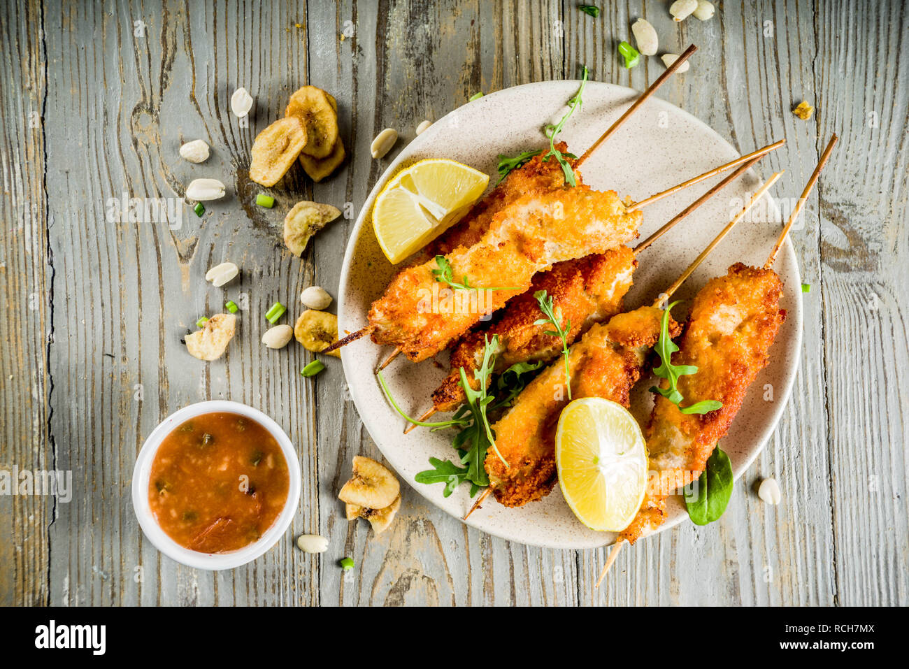 West african food, spicy nigerian chicken kebabs with peppered sauce ...