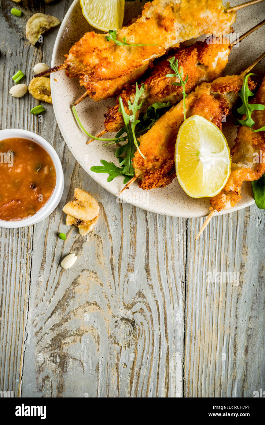 West african food, spicy nigerian chicken kebabs with peppered sauce ...