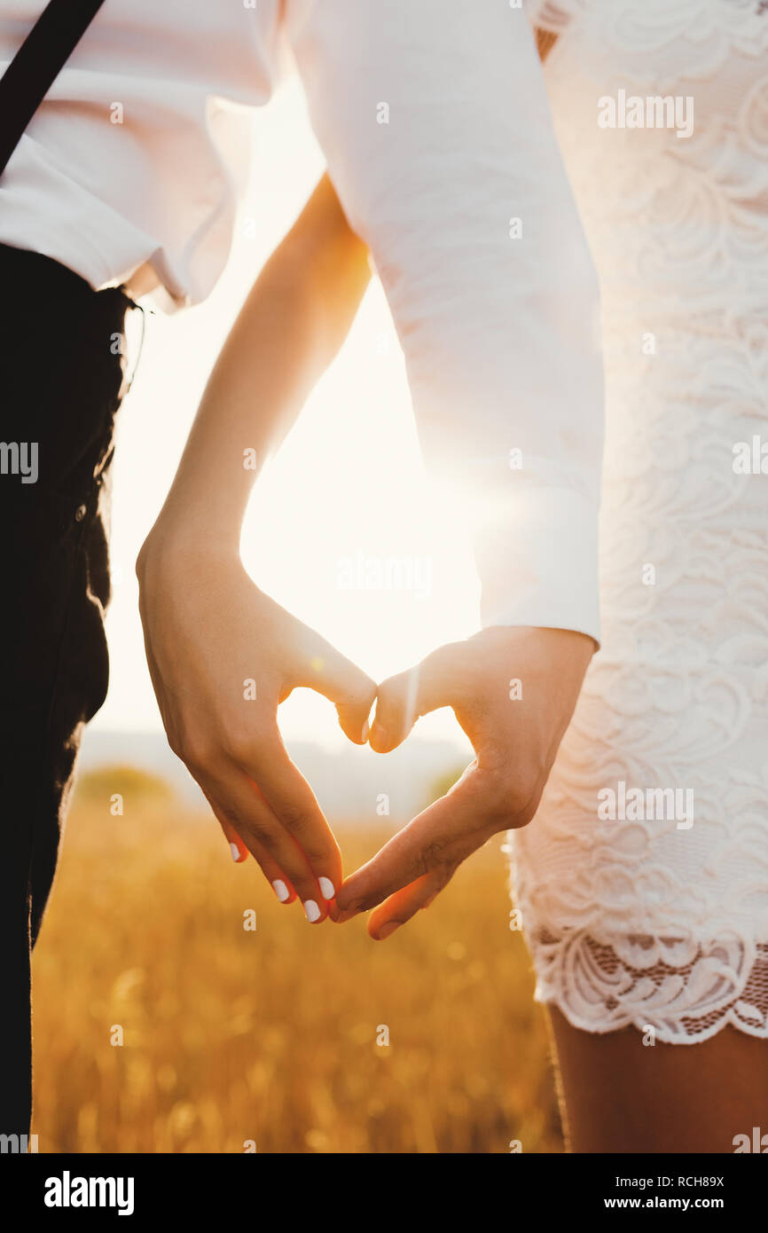 Couples Holding Hands Heart
